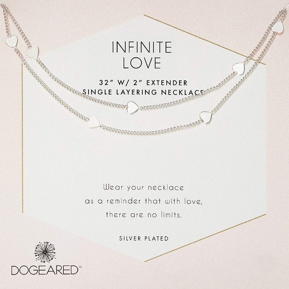 Dogeared | Jewelry | Dogeared Silver Infinite Love Long Necklace | Poshmark